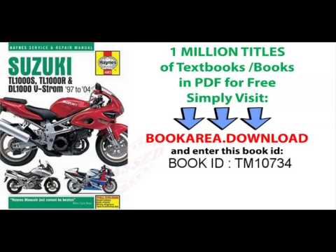 Suzuki TL1000S / TL1000R and DL1000 V-Strom 1997 – 2004Haynes Owners Service and Repair Manual ...